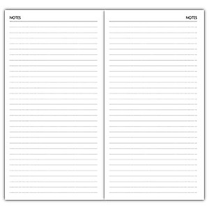Nokingo 3-Pack Travelers Notebook Calendar, Travelers Notebook Inserts, Undated Travelers Notebook Monthly, 4.25"x8.25" Travelers Notebook Calendar Insert