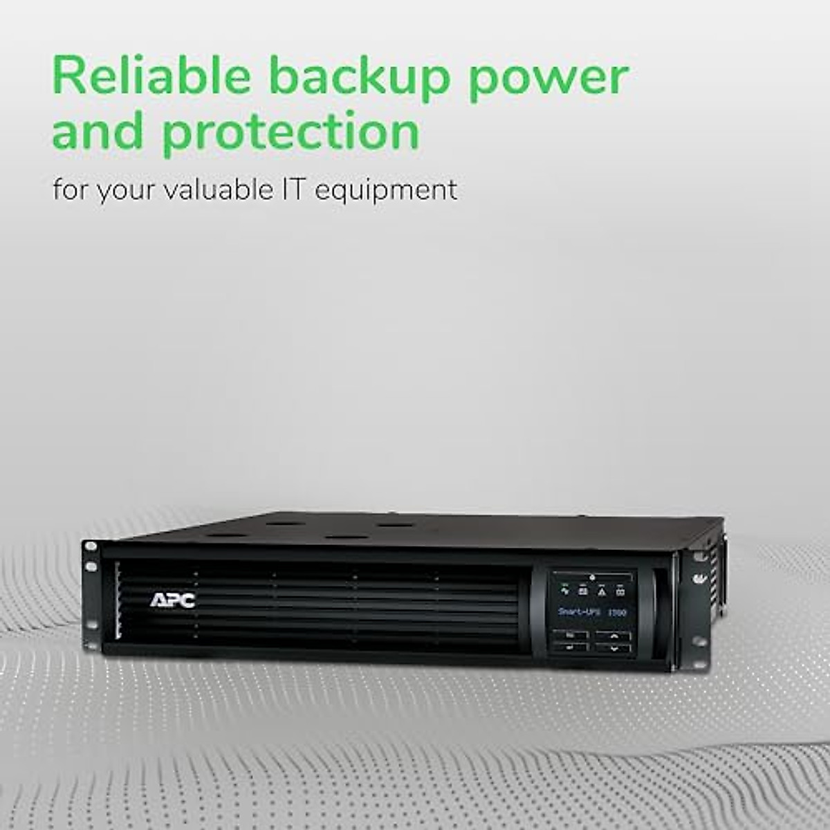 APC 1500VA Smart UPS with SmartConnect, SMT1500RM2UC Rack Mount UPS Battery Backup, Sinewave, AVR, 120V, Line Interactive Uninterruptible Power Supply