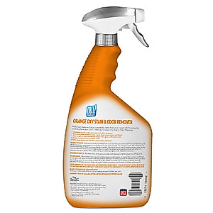 OUT! PetCare Orange Oxy Stain & Odor Remover | Oxy Clean Pet Stain and Odor Eliminator | 32 oz