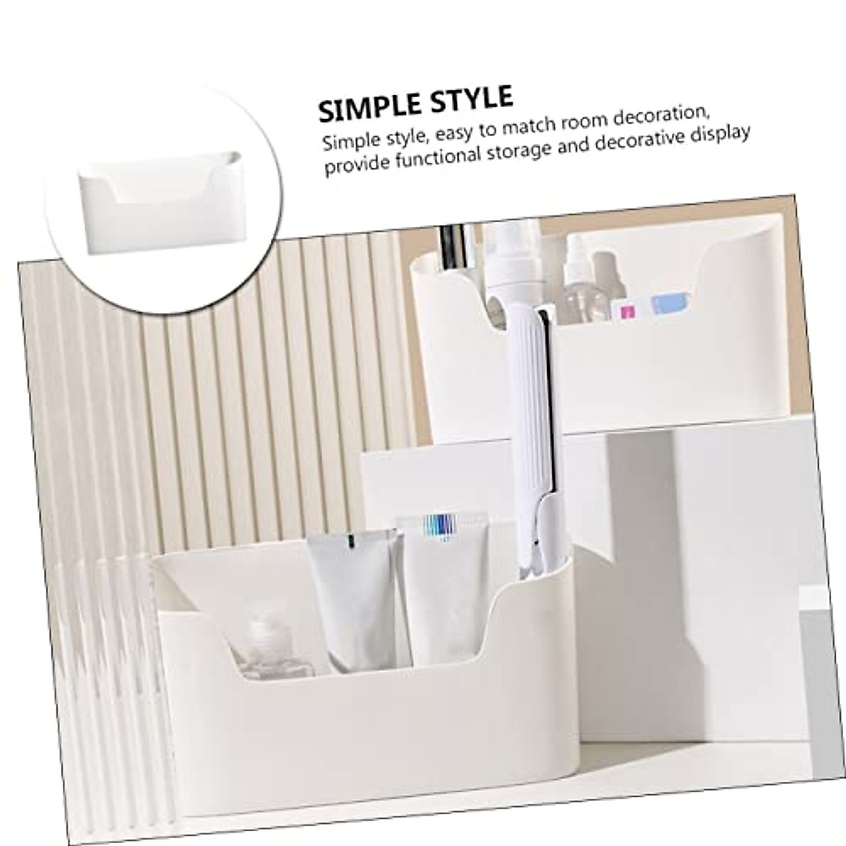 Alipis 1Pc wall storage box office refrigerator storage shelves plastic tabletop shelf refrigerator shelf bin Seasoning Holder desk topper shelf Storage Shelf Kitchen Accessory hanging