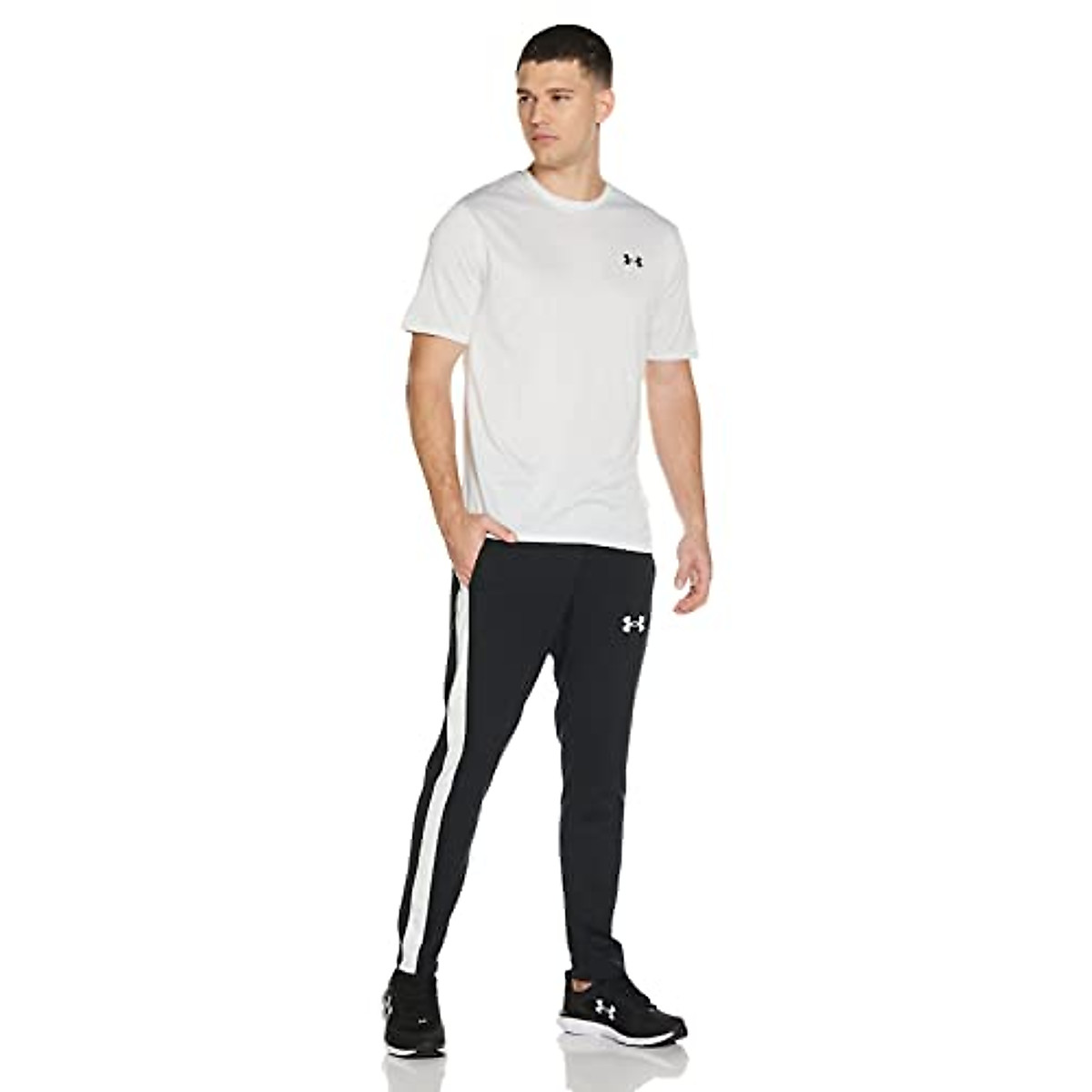 Under Armour mens Training Vent 2.0 Short-Sleeve T-Shirt , White (100)/Black , X-Large