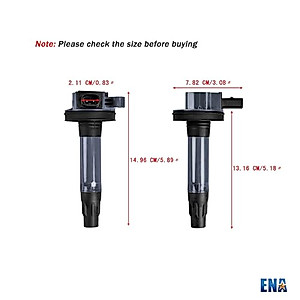 ENA Set of 6 Ignition Coil Pack for 3.5 3.7 V6 Compatible with Ford Mazda Edge Explorer F150 Taurus Flex Lincoln MKZ MKS MKX CX9 2007 2008 2009 2010 2011 2012 2013 2014 2015 2016 Coils for UF553 DG520