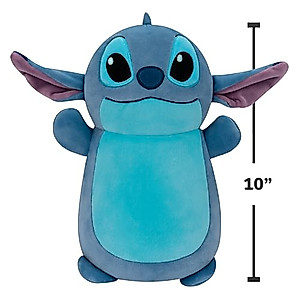 Squishmallows Disney Original 10-Inch Stitch HugMees - Medium-Sized Ultrasoft Official Jazwares Plush