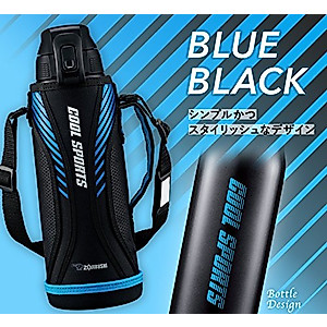 ZOJIRUSHI Water Bottle Straight drink Sports Type sutenresuku-rubotoru 1.0l Blue Black SD – bxl-fa10 – BB