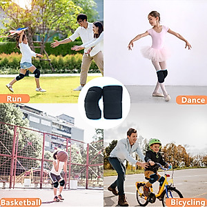 GINEKOO Kids Protective Knee Pads, Anti-Slip Padded Sponge Breathable Adjustable Kids Knee protector for Volleyball Basketball Skating Cycling Dance