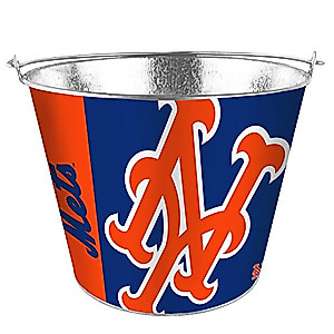 Boelter Brands MLB New York Mets Bucket 5 Quart Hype Design, Team Colors, One Size
