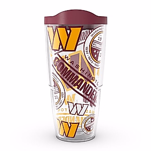 Tervis NFL Washington Commanders-All Over Insulated Tumbler, 1 Count (Pack of 1), Classic