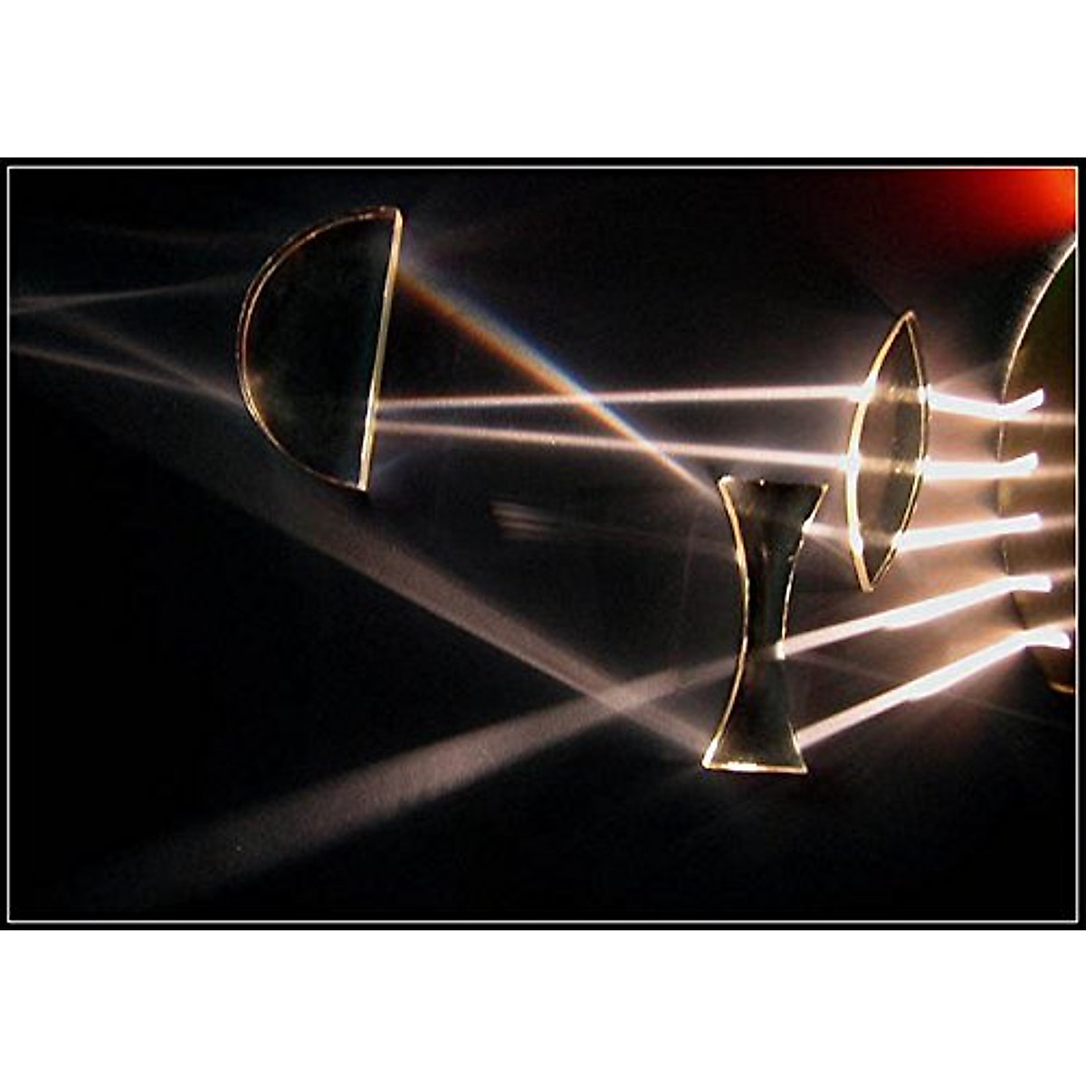 Optical Glass Light Spectrum Prism Basic Physics Teaching 4PCS