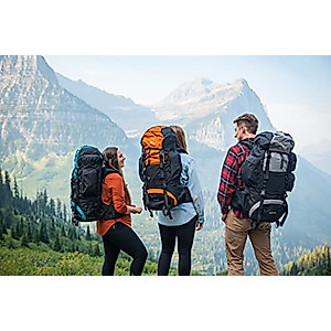 TETON 65L Scout Internal Frame Backpack for Hiking, Camping, Backpacking, Rain Cover Included