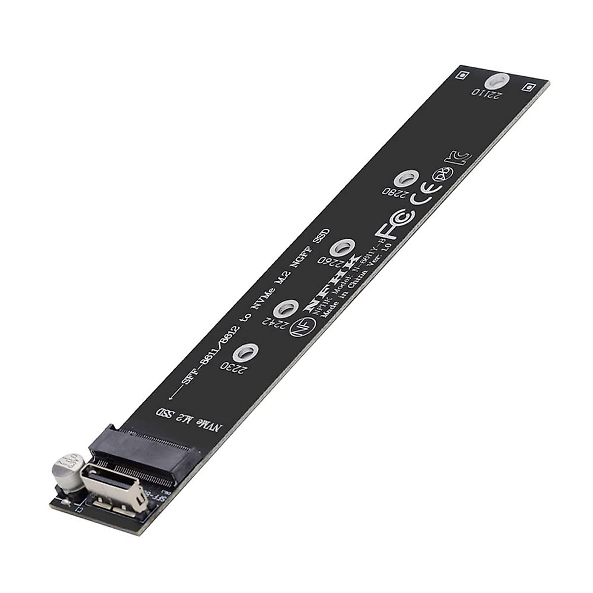 Xiwai Oculink SFF-8612 SFF-8611 to M.2 Kit NGFF M-Key to NVME PCIe SSD 2280 22110mm Adapter for Mainboard