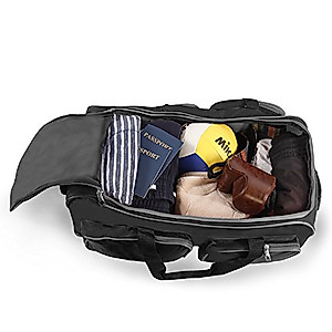 Fila 26" Lightweight Rolling Duffel Bag, Black, One Size