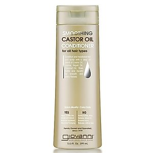 GIOVANNI Smoothing Castor Oil Conditioner â€“ All Hair Types, Moisturize Hair & Scalp, Hydrate & Tame Frizz, Jojoba, Argan Oil, Coconut Oil, Shea Butter, Keratin - 13.5 oz