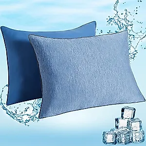 Topcee Bed Pillows for Sleeping 2 Pack, Standard Size Colling Pillow Set of 2 for Back, Stomach or Side Sleepers, Hotel Quality Firm Pillow, Bionic Down Filling Luxury Soft Supportive Pillows(20"*26")