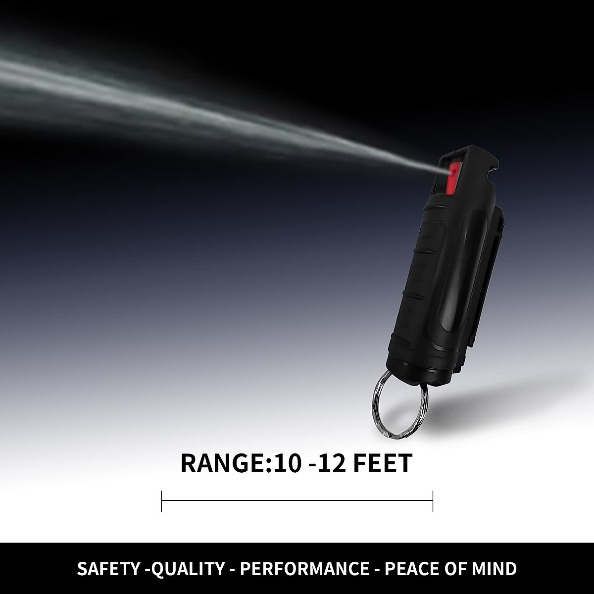 Araafur Leather Wristlet Keychain Set with Personal Alarm and Bottle Opener, Car Keychain Accessories for Women (Black 2)