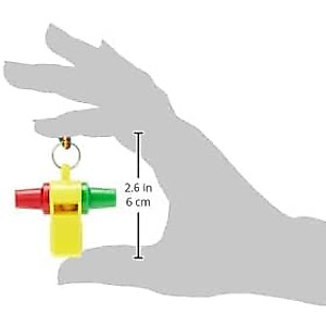 (3 Pack) Acme Model 444 Plastic Samba Carnival Whistle