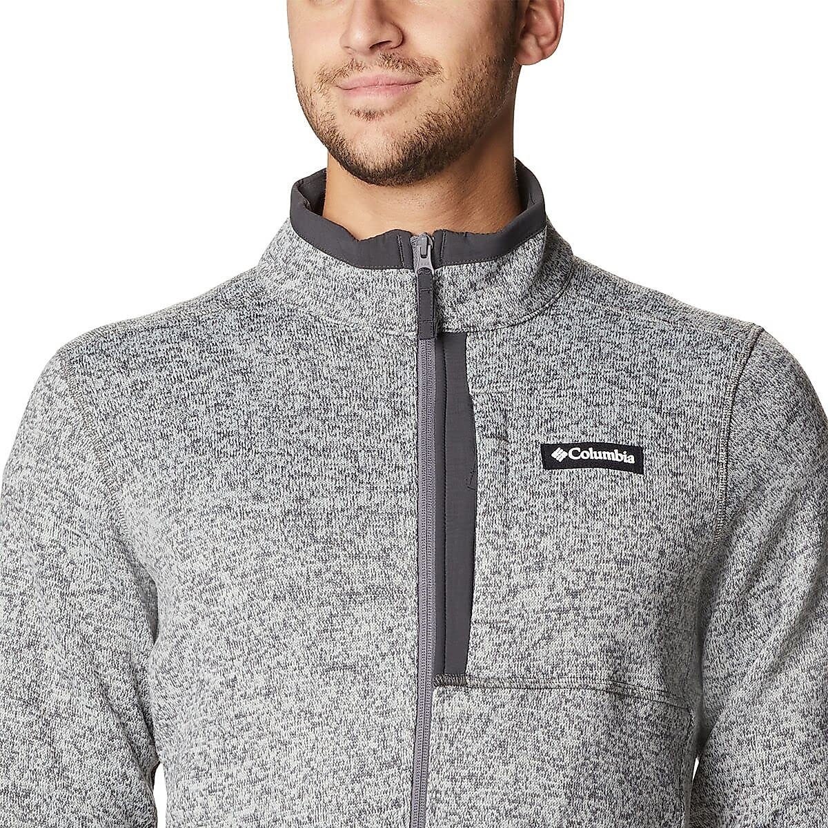Columbia Men's Sweater Weather Full Zip, City Grey Heather, Medium