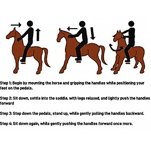 UFREE Riding Unicorn, Unicorn Ride on Toy Riding Unicorn Plush Animal, Golden Unicorn for Kids Ages 3-6