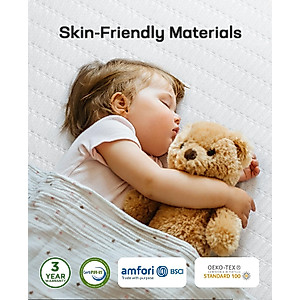 Marsail 3-Inch Twin Mattress Topper with Cool Cover, Breathable Gel Memory Foam Mattress Topper with Elastic Straps & Anti-Slip Bottom for Body Pain Relief, CertiPUR-US Certified, MSMT11W-T3