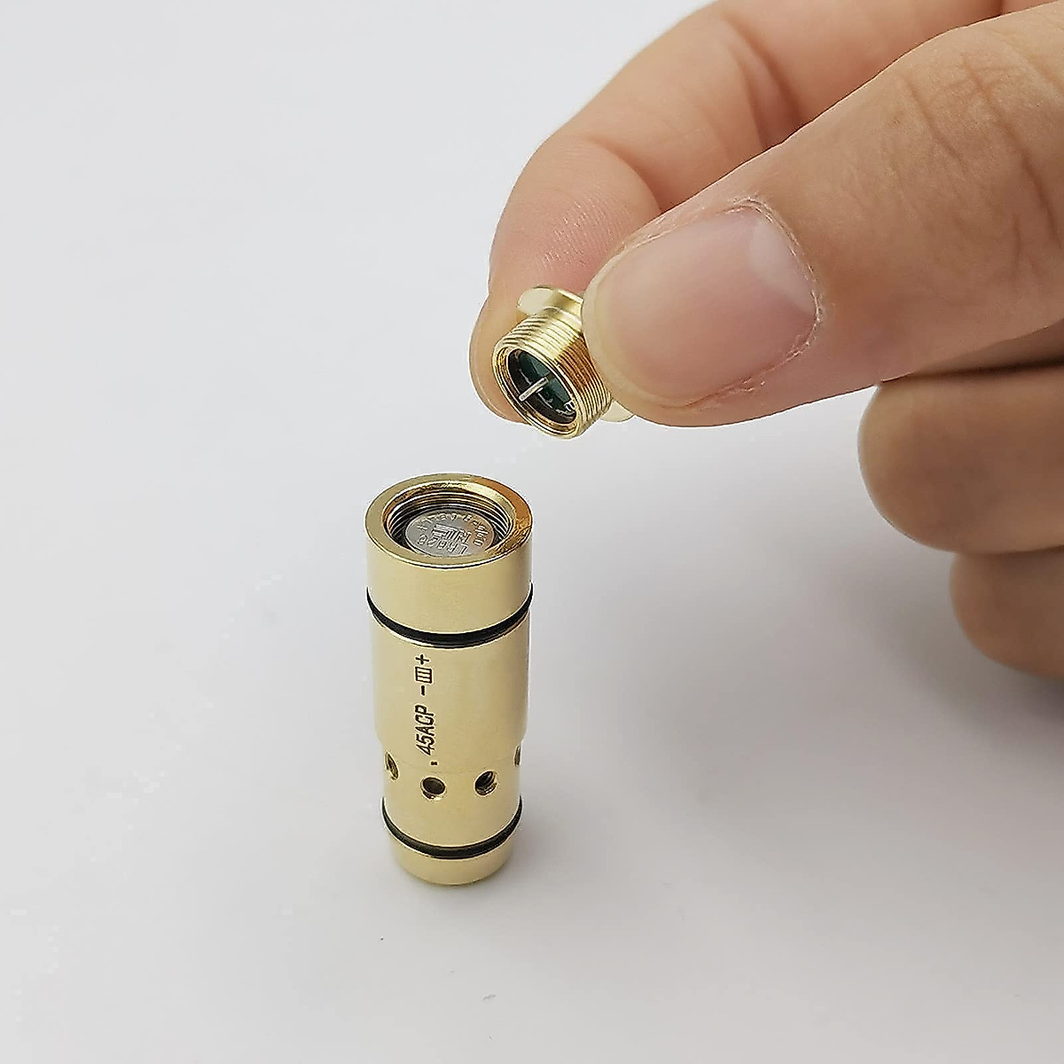 ARKSight Dry Fire Training Cartridge 380ACP and 45ACP Laser Training Cartridge Integrated Snap Cap, Red Laser Bullet