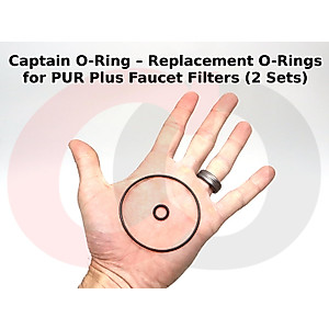 Captain O-Ring – Replacement O-Rings for PUR Plus Sink Faucet Filters (2 Sets)