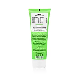 Q+A AHA Exfoliator Body Scrub, blend of AHA’s Lactic Acid and Glycolic Acid combined with exfoliants, improves skin texture and promotes soft and supple skin, 250ml