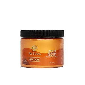As I Am Curl Color - Bold Gold - 6 ounce - Color & Curling Gel - Temporary Color - Medium Hold - Vegan & Cruelty Free