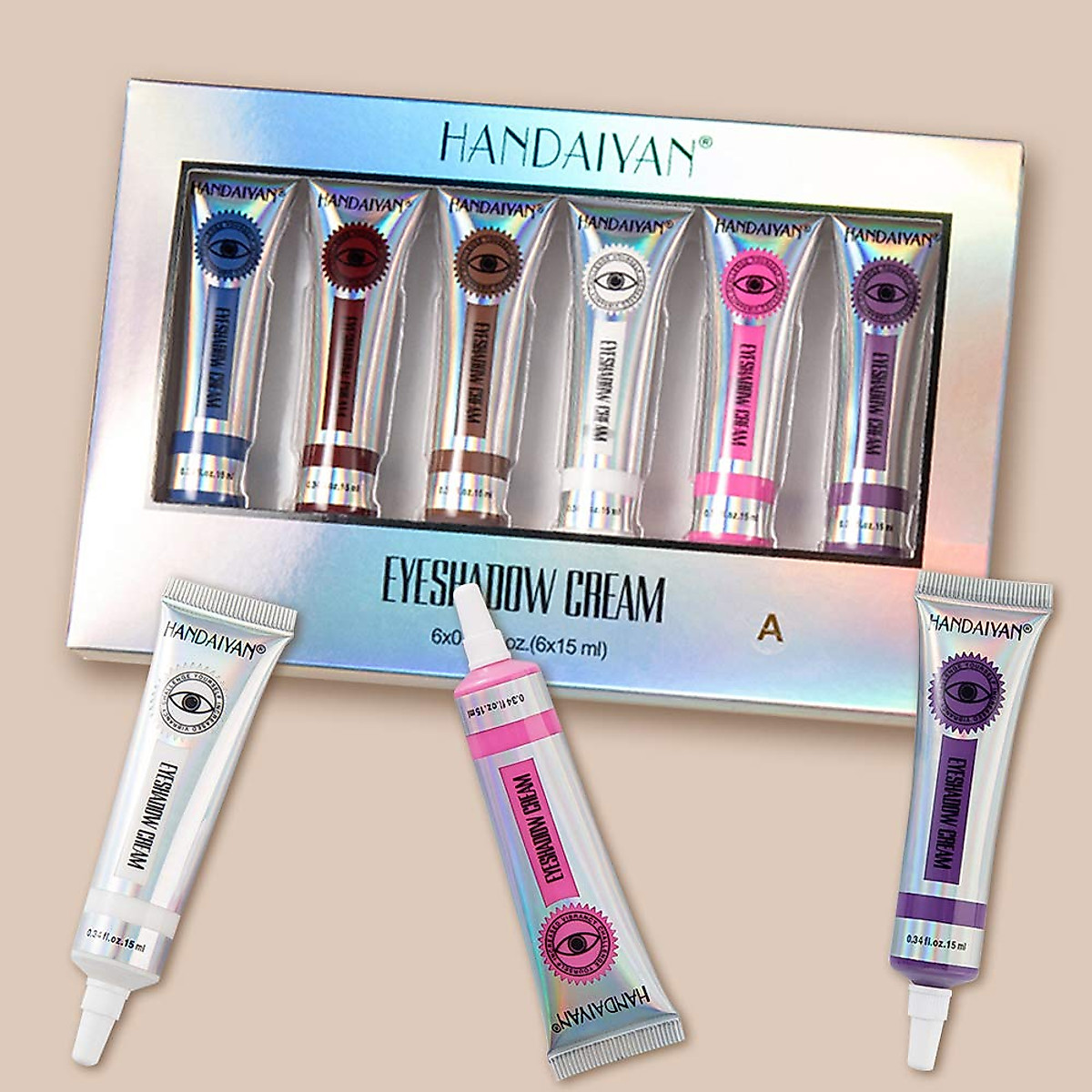 Bysiter Matte Eyeshadow Cream 6 Colors Matte Liquid Eyeshadow Makeup Set Waterproof High Pigmented Smudgeproof Long Lasting Colorful Eye Shadow Gift Sets for Girls Women