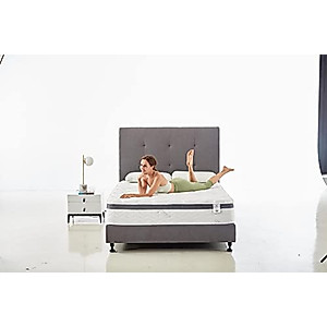 OLIVER & SMITH SINCE 1921 Twin Mattress - 10 Inch Cool Memory Foam & Hybrid Spring Mattress with Breathable Cover - Comfort Plush Euro Pillow Top - Bed in a Box