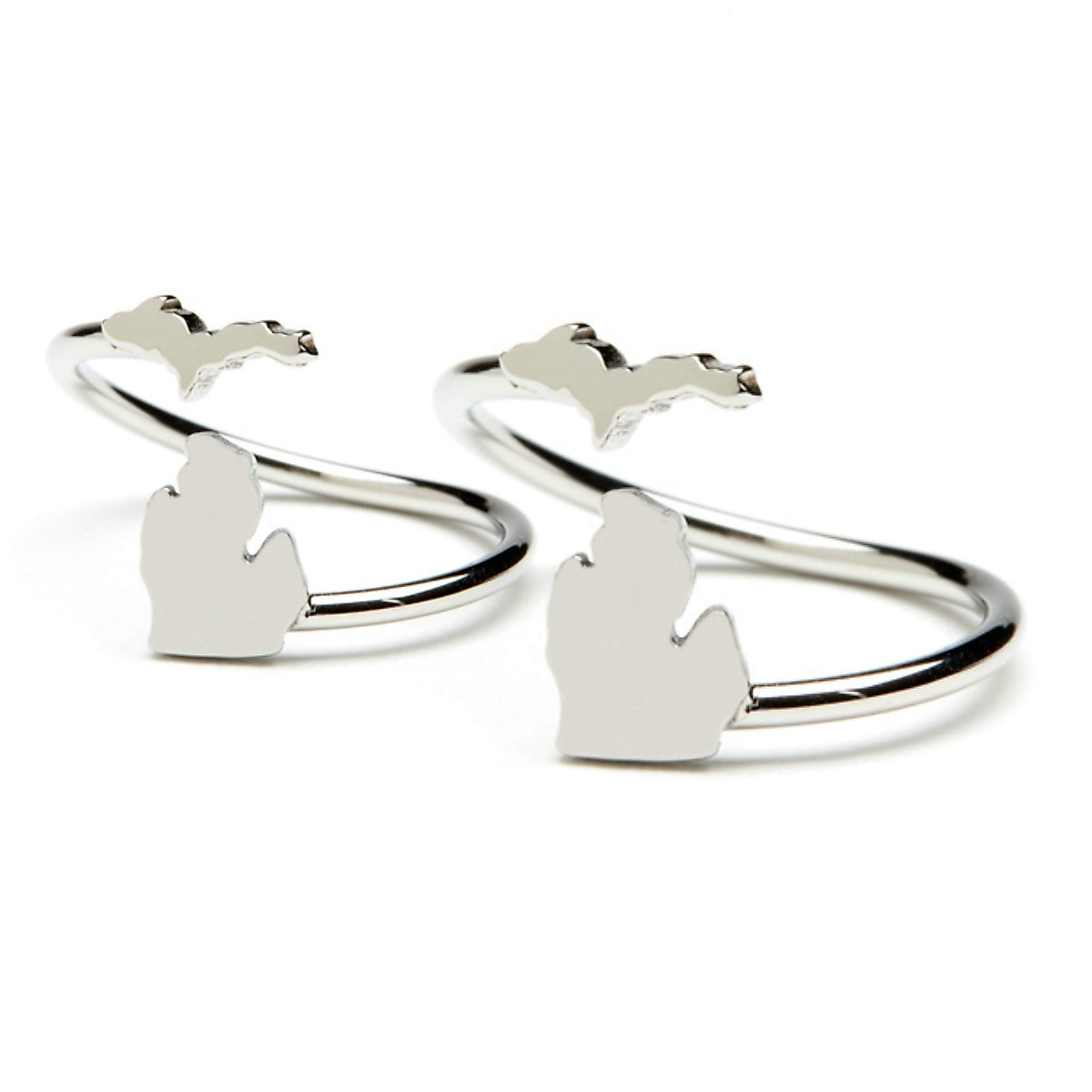 Stone Armory Gift Set-Michigan One for You and One for Me Rings | Michigan Rings | Michigan Map Ring | Michigan Upper and Lower Peninsula