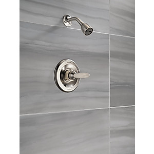 Delta Faucet Foundations Chrome Shower Faucet Set with 2-Spray Chrome Shower Head, Shower Trim Kit, Shower Faucet Sets Complete, Chrome BT13210 (Valve Not Included)