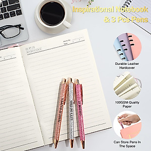 Employee Appreciation Gifts, Appreciation Gifts for Coworkers, 8 Pcs Christmas Gift for Employees Coworkers Teacher Staff Principal Nurse, Cool Thank You Gifts Baskets w/ Tumbler Notebook (Pink)