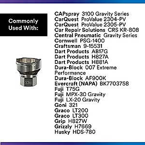 3M 26003 PPS 2.0 Spray Gun Adapter 16 mm Female, 1.5 mm Thread, 1 Pack