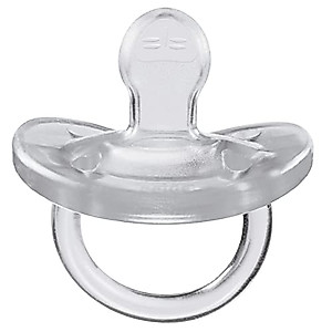 Chicco PhysioForma® 100% Soft Silicone One Piece Pacifier for Babies 0-6m, Orthodontic Nipple, BPA-Free, 4-Count with Sterilizing Case,4 Count (Pack of 1)