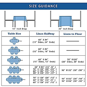 Waysle Rectangle Tablecloth - 70 x 120 Inch - Burgundy Rectangular Table Cloth for 6 or 8 Foot Table in Washable Polyester - Great for Wedding, Restaurant, Party, Banquet Decoration
