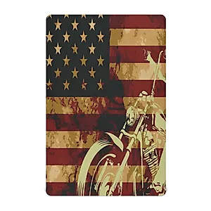 Kigai Vintage American Flag Crib Sheets for Boys or Girls,Soft and Breathable Crib Sheets 27x39 Inch