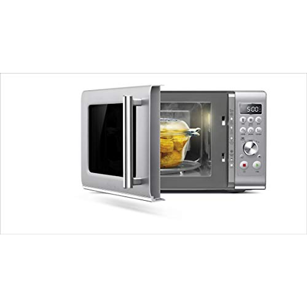 Breville Compact Wave Soft-Close Microwave Oven, Silver, BMO650SIL