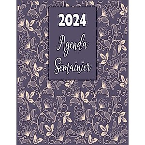 Agenda Semainier 2024: Planificateur Simple et Pratique -idéal pour prendre de notes-1 semaine sur 2 pages: avec Planification Mensuelle - Planner ... Personnel et Professionnel (French Edition)