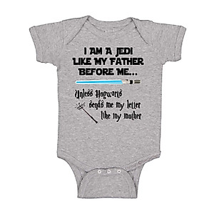 BeeGeeTees I Am A Like My Father Before Me Funny Baby Bodysuit Romper One Piece (Boys and Girls) (Grey, Newborn)