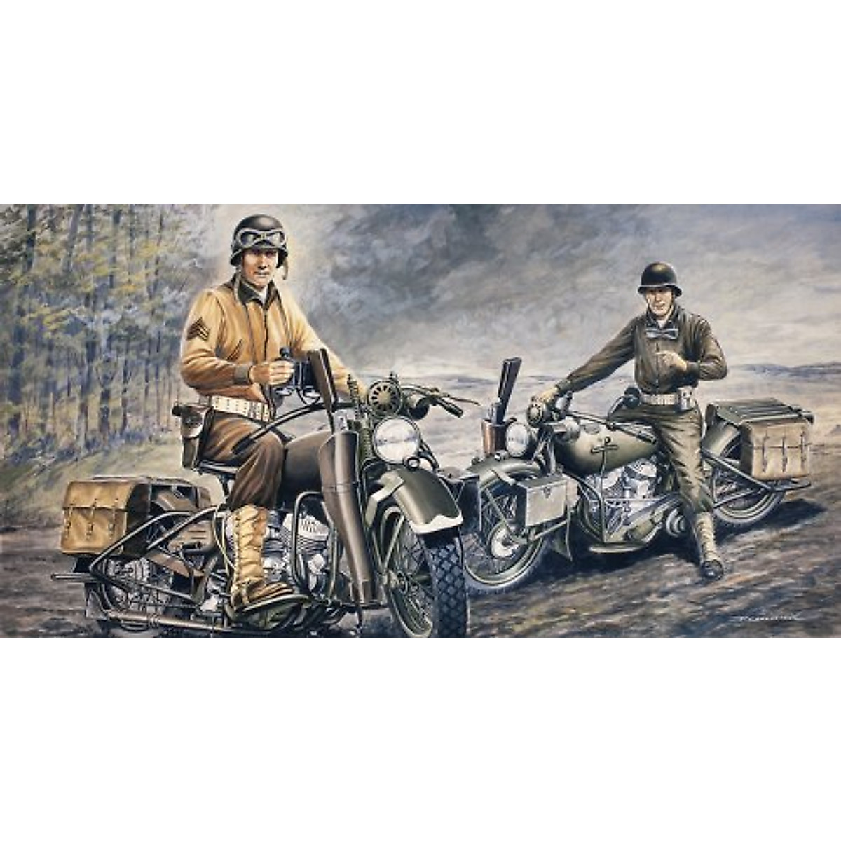 Italeri 1: 35 U.S. Motorcycles WWII 0322S