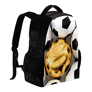 VBFOFBV Travel Backpack, Laptop Backpack for Women Men, Fashion Backpack, Sport Golden Football