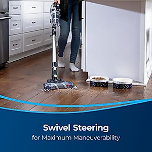 BISSELL PowerEdge Cordless Stick Vacuum for Hard Surfaces, 2900A, Black/Silver