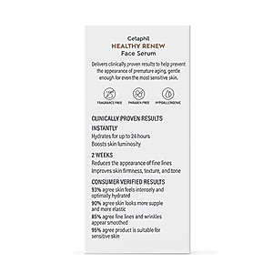 Cetaphil Healthy Renew Anti Aging Face Serum 1 Oz, Retinol Alternative Serum for Face with Niacinamide & Peptides, Skincare for Sensitive Skin with Vitamin B Complex, Fragrance Free