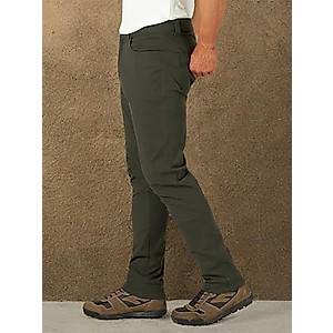 ATG by Wrangler Men's 5 Pocket Outdoor Pant, Peat, 34W x 30L