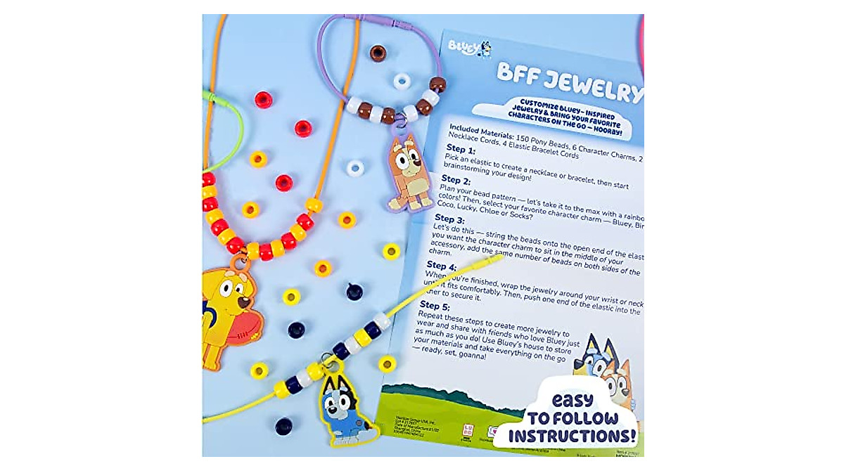 Create Bluey Friendship Jewelry: Charm Bracelets & Necklaces