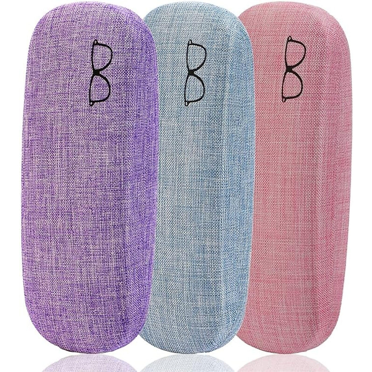 ZONLY Eyeglasses Case,(6 Piece) Unisex Hard Shell Eyeglasses Cases Protective Case For Glasse