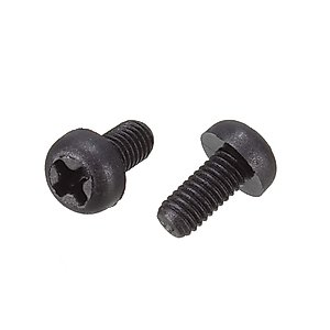 uxcell M3x6mm Phillips Round Head Nylon Machine Screw Bolt Fastener Black 100pcs