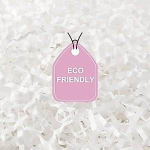 WAUPPY 0.5LB Crinkle Cut Paper Shred Filler for Gift Basket,Boxes Filler Paper for Gift Wrapping,Stuffing and Packing White 8oz