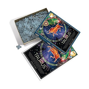 Cobble Hill 500 Piece Zodiac Puzzle - Taurus - Sample Poster Included
