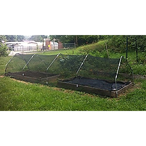 Agfabric SDR400812B 40% Sunblock Shade Cloth Cover with Clips for Plants 8’ X 12’, Black