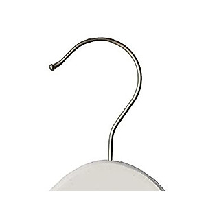 NAHANCO 10" Wooden Baby/Infant Hangers, Low Gloss White- 25/CTN.